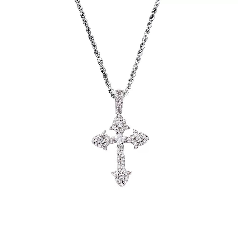 Celtic Cross Pendant [White Gold] by TheDripBox – TheDripBox.